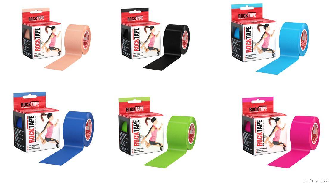 ROCKTAPE 5M X 5CM (PLAIN COLOUR)